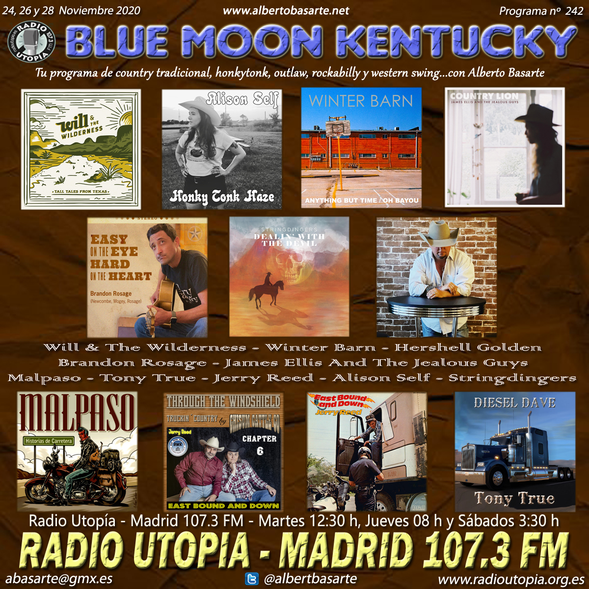 Audio Publicado MP3 Blue Moon Kentucky 26-11-20 - Radio Utopía - 107.8